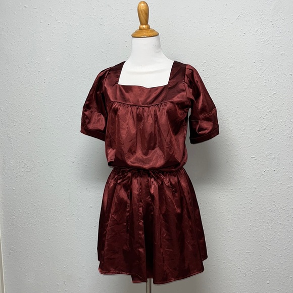 Vertigo Paris | Dresses | Vertigo Paris Shine Puff Sleeve Mini Dress ...